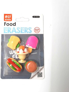 Flipkart.com | Barbarik Mix Fast Food Eraser for Kids (Set of 1, Random ...
