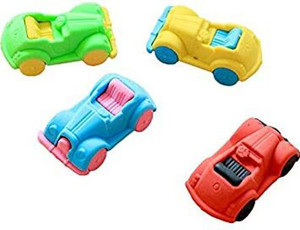 Flipkart.com | KRISHTY Car Eraser 4 Pcs Non-Toxic Eraser - Pencil Eraser