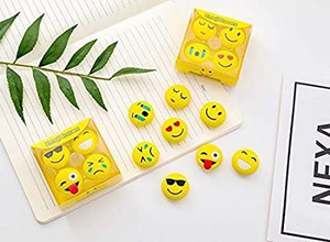 Flipkart.com | SuperDaze Pack of 8 Emoji Smiley Eraser for Birthday ...