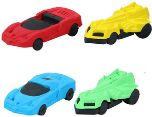 Flipkart.com | DOMS Car Eraser Pack of 4 Multicolor Non-Toxic Eraser