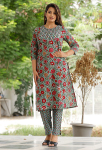 CHUNCHAN Women Kurta Pant Set - Buy CHUNCHAN Women Kurta Pant Set ...