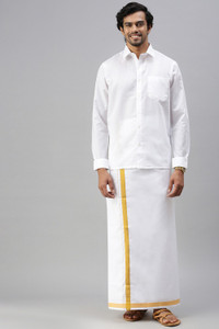 Ramraj Cotton Men Shirt Dhoti Set - Buy Ramraj Cotton Men Shirt Dhoti ...