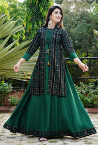DSS FASHION Women Kurta Ethnic Jacket Set - Buy DSS FASHION Women Kurta ...