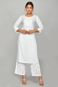 Shree Balaji Apparel Women Kurta Palazzo Set - Buy Shree Balaji Apparel ...