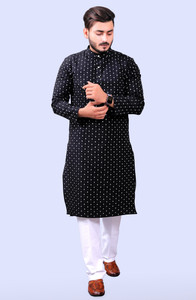 Tibra Collection Men Woven Design Straight Kurta - Buy Tibra Collection ...