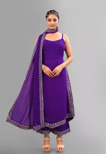 GK TEXTILE Embroidered Kurta, Palazzo & Dupatta Set - Buy GK TEXTILE ...