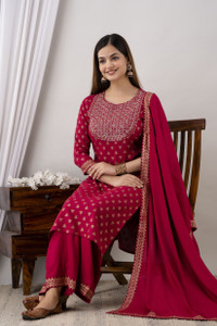 KJFAB Women Kurta Palazzo Set - Buy KJFAB Women Kurta Palazzo Set ...