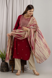 KJFAB Women Kurta Pant Set - Buy KJFAB Women Kurta Pant Set Online at ...