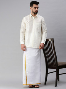 Ramraj Cotton Men Shirt Dhoti Set - Buy Ramraj Cotton Men Shirt Dhoti ...
