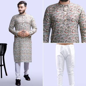 Tibra Collection Men Kurta Pyjama Dupatta Set - Buy Tibra Collection ...