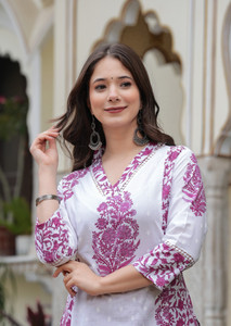 KJFAB Women Kurta Pant Set - Buy KJFAB Women Kurta Pant Set Online at ...