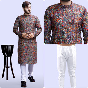 Tibra Collection Men Kurta Pyjama Set - Buy Tibra Collection Men Kurta ...