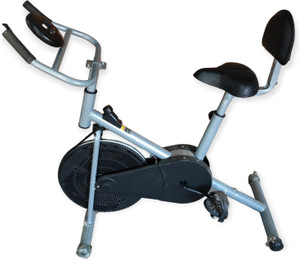 WINMORE Air Bike Exercise Cycle For Home Gym with Back Support Upright ...