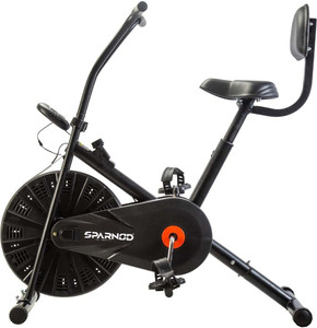 Sparnod Fitness SAB-03_R Upright Bike with Height Adjustable seat with ...