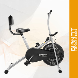 BIONFIT Pro Gym Cycle for Fitness & Exercise, Air Bike with Back ...