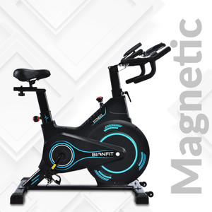 BIONFIT CycloneX Magnetic Spin Exercise Cycle for Home Gym, User weight ...