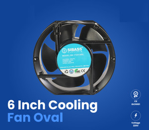 BALRAMA 6 Inch AC Fan Square Round 6" Square Oval Air Cooler Axial ...
