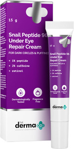 The Derma Co Snail Peptide 96 Under Eye Repair Cream with Snail Mucin ...