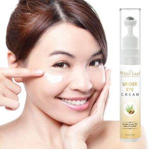 White Leaf Under Eye Cream | with Relaxing Roller Ball Applicator ...