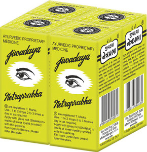Jiwadaya Netraprabha Ayurvedic Herbal Eye Drops for Dry Eye- (Pack of ...