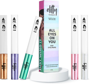 Elitty Firecracker Colour Waterproof Liquid Eyeliner Combo, Pack of 5 ...