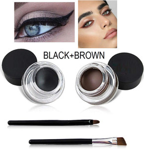 Vyomiris 2 In 1 Black And Brown Gel Eyeliner Kajal Set - Price in India ...
