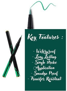BLUEMERMAID EYE CATHING LADY GREEN SKETCH EYE LINER FOR WOMEN NATURAL ...