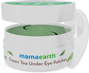 Mamaearth Green Tea Under Eye Patches with Green Tea & Collagen for ...