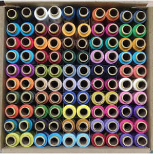 DEUTZIA Embroidery Thread Box Set for Sewing Machine Sewing Thread Reel ...