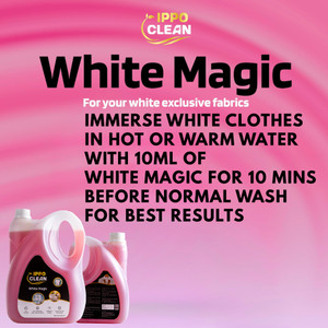 Ippo Clean White Magic Fabric Whitener& Brightener |For Whites ...