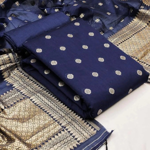 MAPRI Art Silk Embroidered Salwar Suit Material Price in India - Buy ...