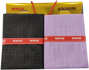 MAYUR Cotton Blend Checkered Shirt & Trouser Fabric Price in India ...