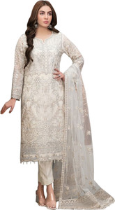 Uday Fashion Georgette Embroidered Salwar Suit Material Price in India ...