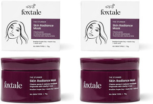 Foxtale DeTan FacePack,Clay Mask Lactic Acid,Brazil Purple Clay Bright ...