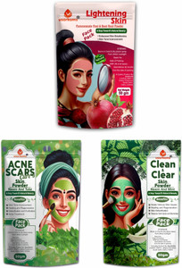 voorkoms Lightening, Acne Scar & Clean, Clear Combo Face Skin Care ...