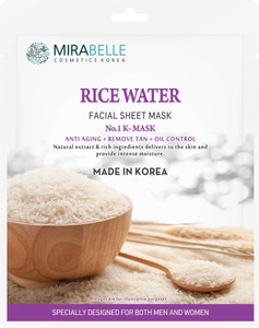 MIRABELLE COSMETICS KOREA Rice Water Facial Sheet Mask - Price in India ...