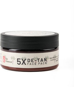 ms glamour De-Tan Face Pack for Glowing Skin | D-Tan Face Pack For All ...