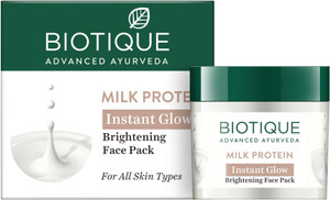 BIOTIQUE Milk Protein Instant Glow Brightening Face Pack 50g - Price in ...