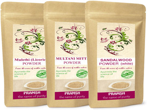 Pramsh Ayurveda 100% Organic Mulethi Licorice|| Multani Mitti|| White ...