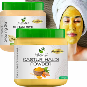 Pure Jangali Organics Kasturi Haldi Powder mutani For Spot Less, Pimple ...