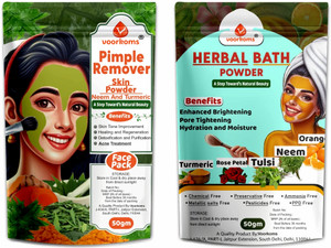 voorkoms Pimple Remover & Herbal Bath Powder Combo Face Skin Care ...
