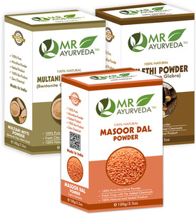 MR Ayurveda Masoor Dal Powder, Multani Mitti Powder and Mulethi Powder ...