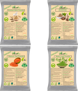 Herboness Neem Powder Masoor Dal Powder Multani Mitti Powder ...