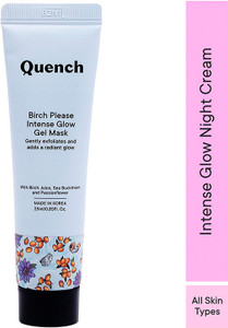 Quench Intense Glow Night Cream (Gel Mask) to Boost Skin Elasticity ...