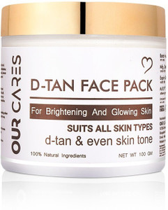 Ourcares Brightening D-Tan Face Pack | 100% Natural Tan Removal & Skin ...