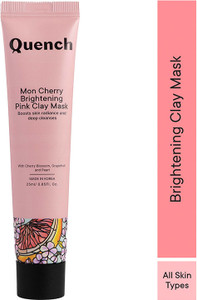 Quench Brightening Pink Clay Mask with Cherry Blossom| Boosts Skin ...