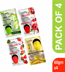 purobio Gluco Algae Peel Off Rubber Facial Mask Set of 4 - Price in ...