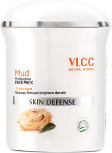VLCC Skin Defense Mud Face Pack For Deep Cleanse,Tightens & Brighten ...