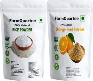 FarmQuartee Natural Rice Powder And Orange Peel Powder For Face and ...