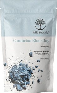 WILD ORGANIC Cambrian Blue Clay Powder Healing clay 100gm - Price in ...